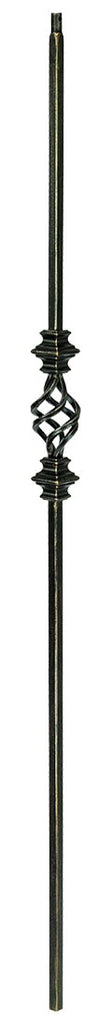 Midwest Stair Parts - T62 Double Knuckle with Basket Iron Baluster
